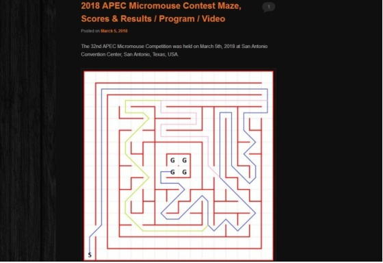 美国APEC世界Micromouse竞赛 - 国际赛事 - 天津启诚伟业科技有限公司-启诚智能鼠、教学仪器、启诚科技